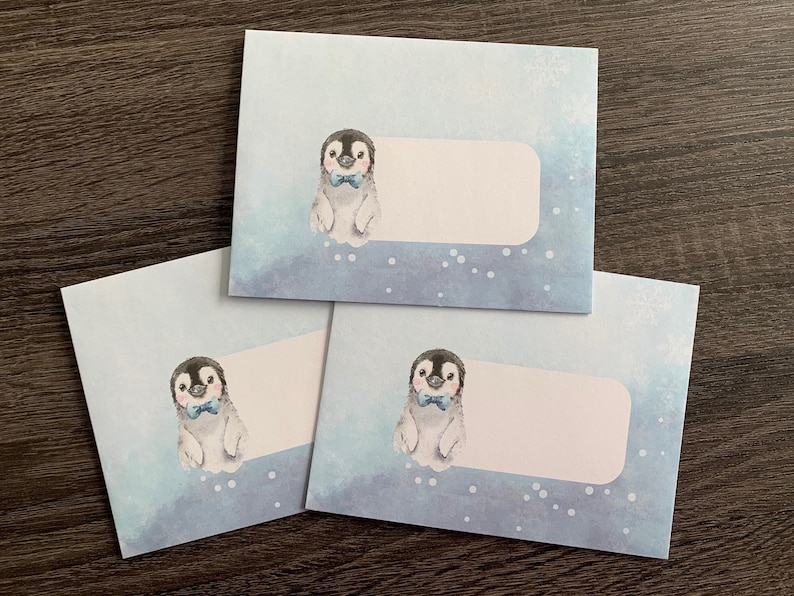 Stationery Set Edward the Penguin - Etsy