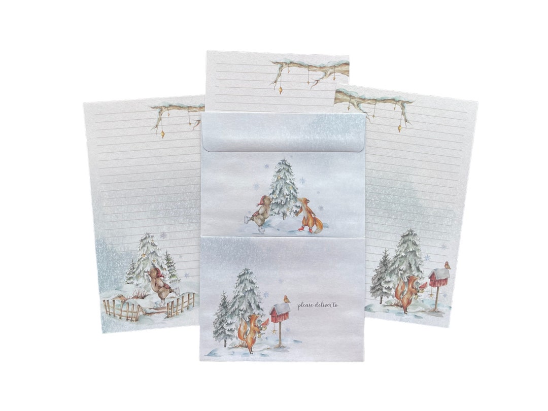 Double-sided Stationery Set - Woodland Wonderland - Etsy