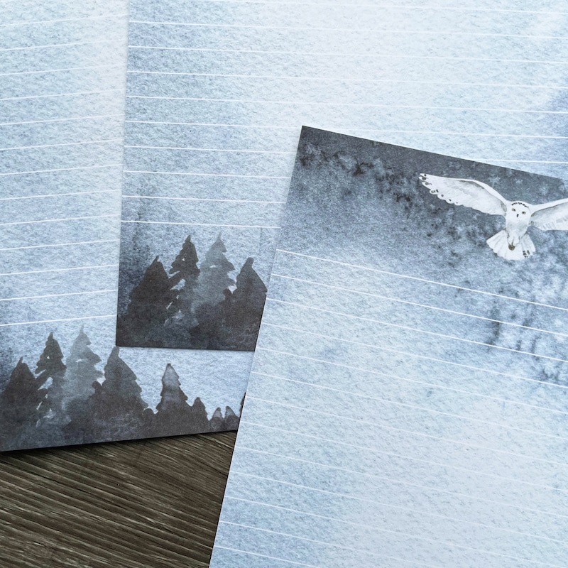 Snow Writing Paper - Etsy