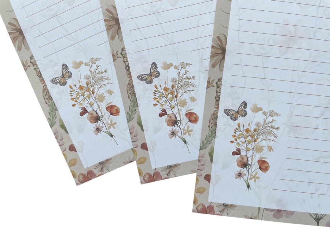 Double-sided Letter Writing Sheets - Whispers of Autumn - Etsy