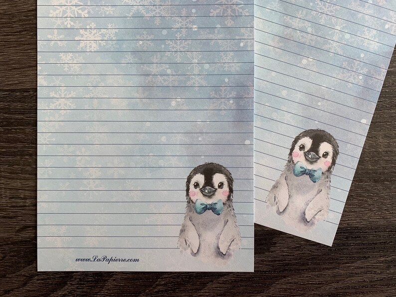 Stationery Set Edward the Penguin - Etsy