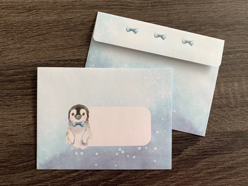 Stationery Set Edward the Penguin - Etsy