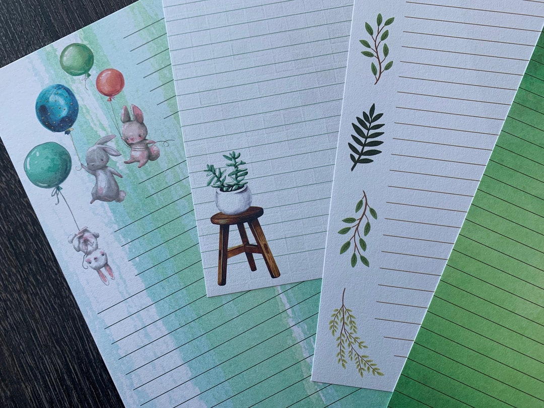 Grab Bag - Letter Writing Sheets (24) - Etsy