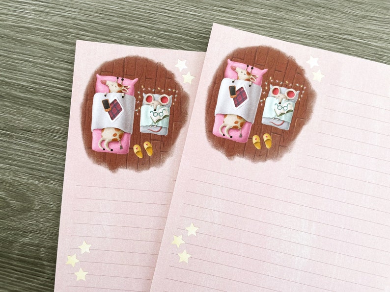 Letter Writing Sheets - Sleepover - Etsy