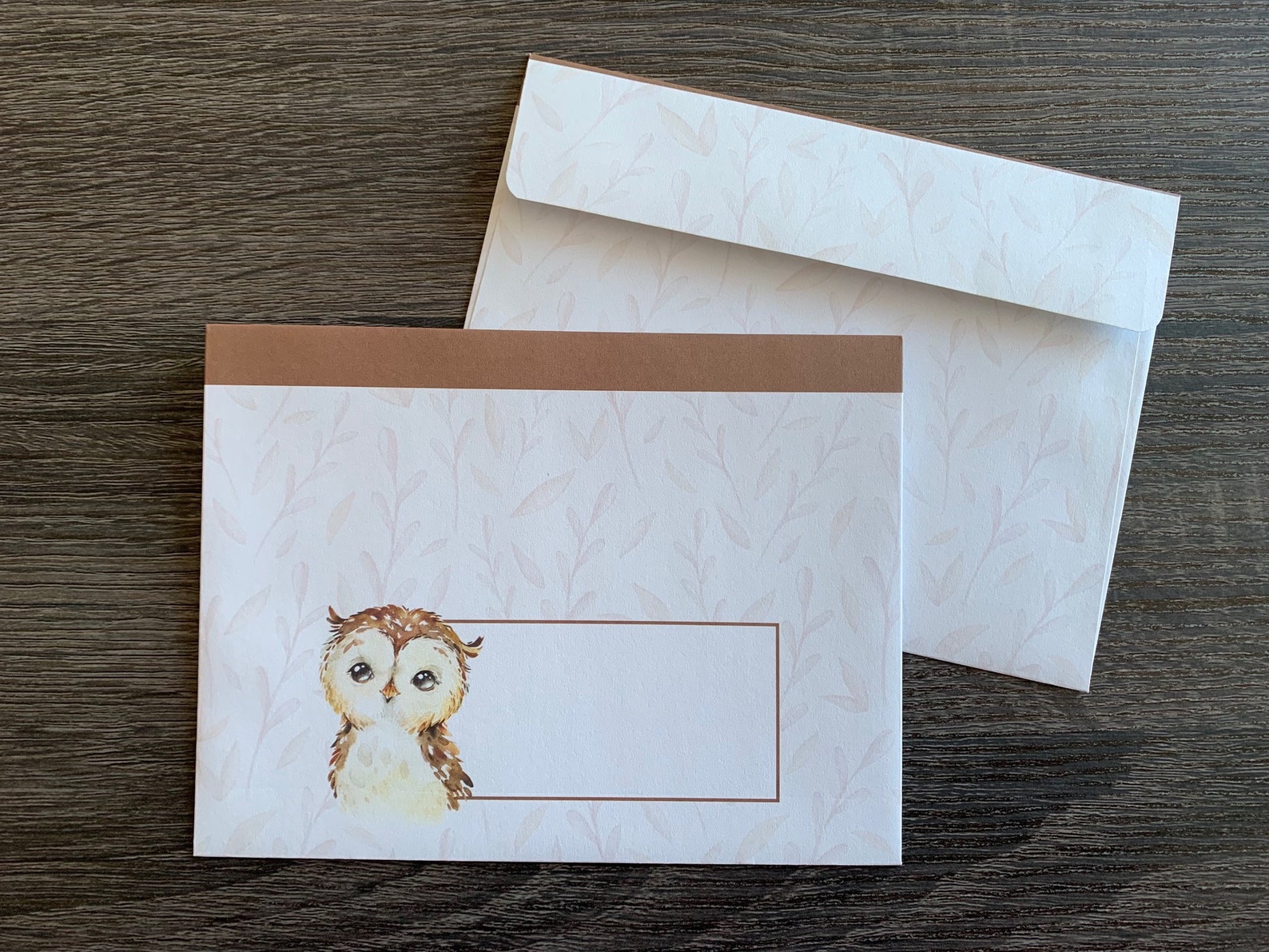 Envelope Pack Howie the Owl - Etsy
