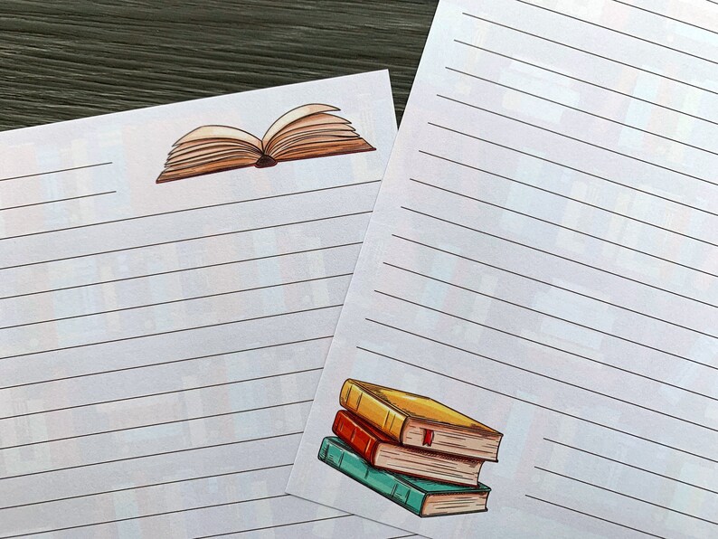 Stationery Set the Library - Etsy