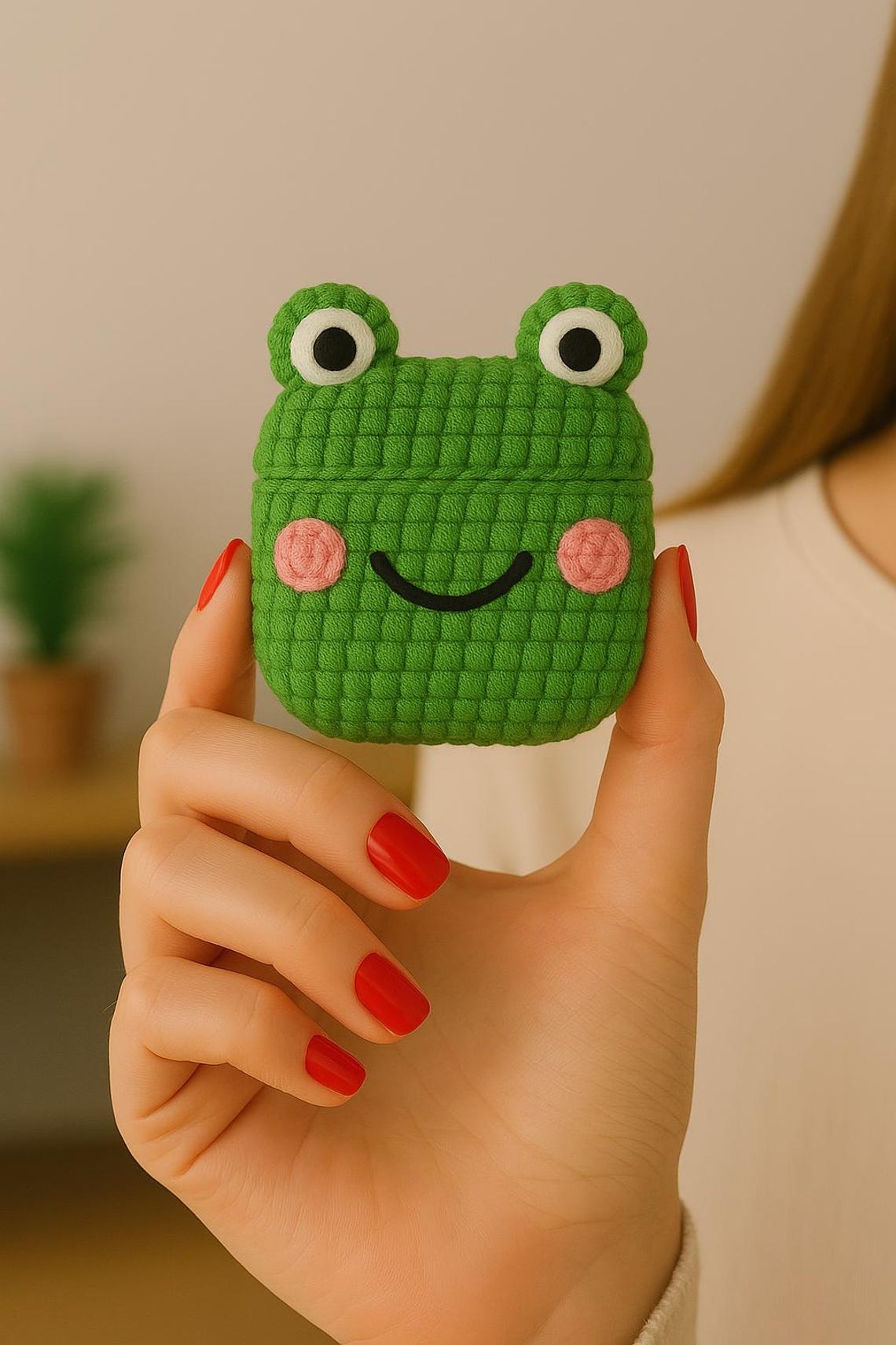 Frog Airpods Case Crochet Pattern: Kawaii Green Amigurumi (PDF) - Etsy