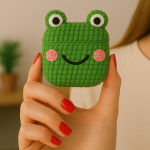 Frog Airpods Case Crochet Pattern: Kawaii Green Amigurumi (PDF) - Etsy