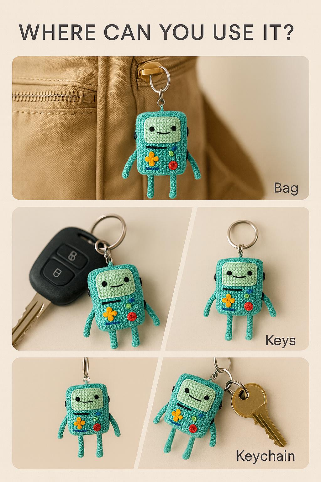 Adventure Time BMO Amigurumi Crochet Pattern – PDF Keychain Tutorial ...