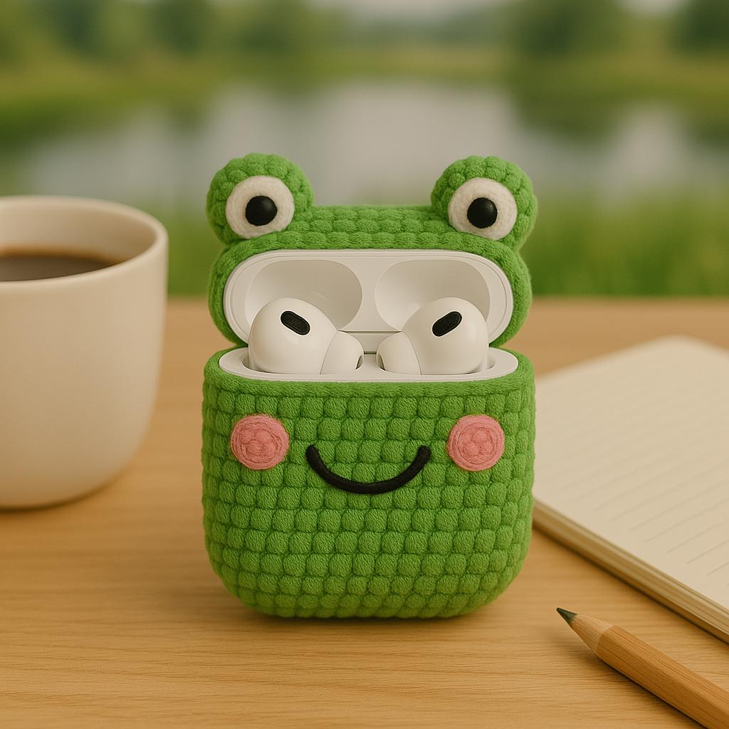 Frog Airpods Case Crochet Pattern: Kawaii Green Amigurumi (PDF) - Etsy