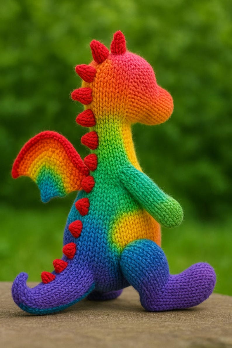 Dragon Crochet Pattern PDF – Amigurumi Dragon Plush Toy Tutorial ...