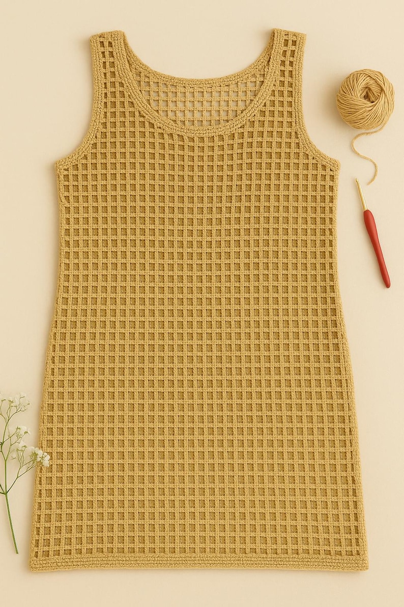 Crochet Mesh Cover up Dress Pattern – Beginner Beach Tunic (PDF) - Etsy