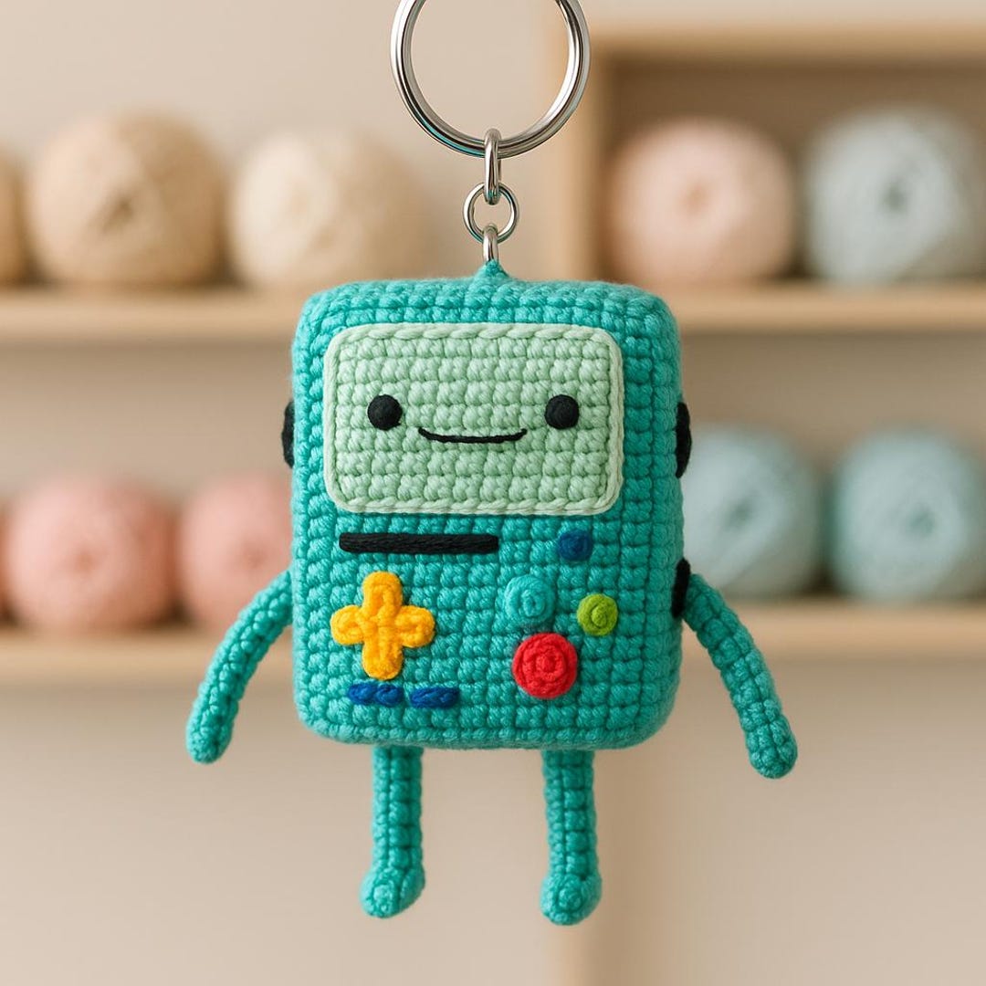 Adventure Time BMO Amigurumi Crochet Pattern – PDF Keychain Tutorial ...