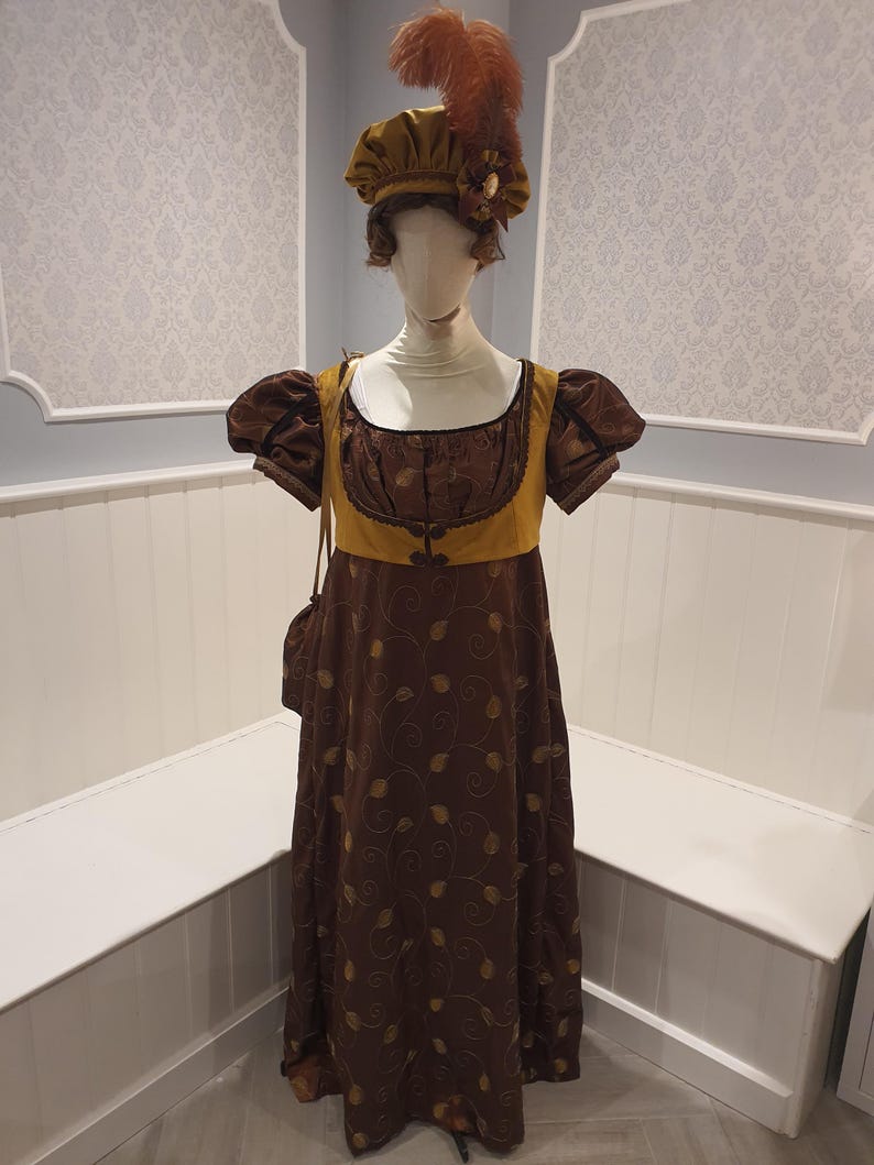 Regency Style Ball Spencer in Buttery Soft Mustard Microvelvet - UK 18/ ...