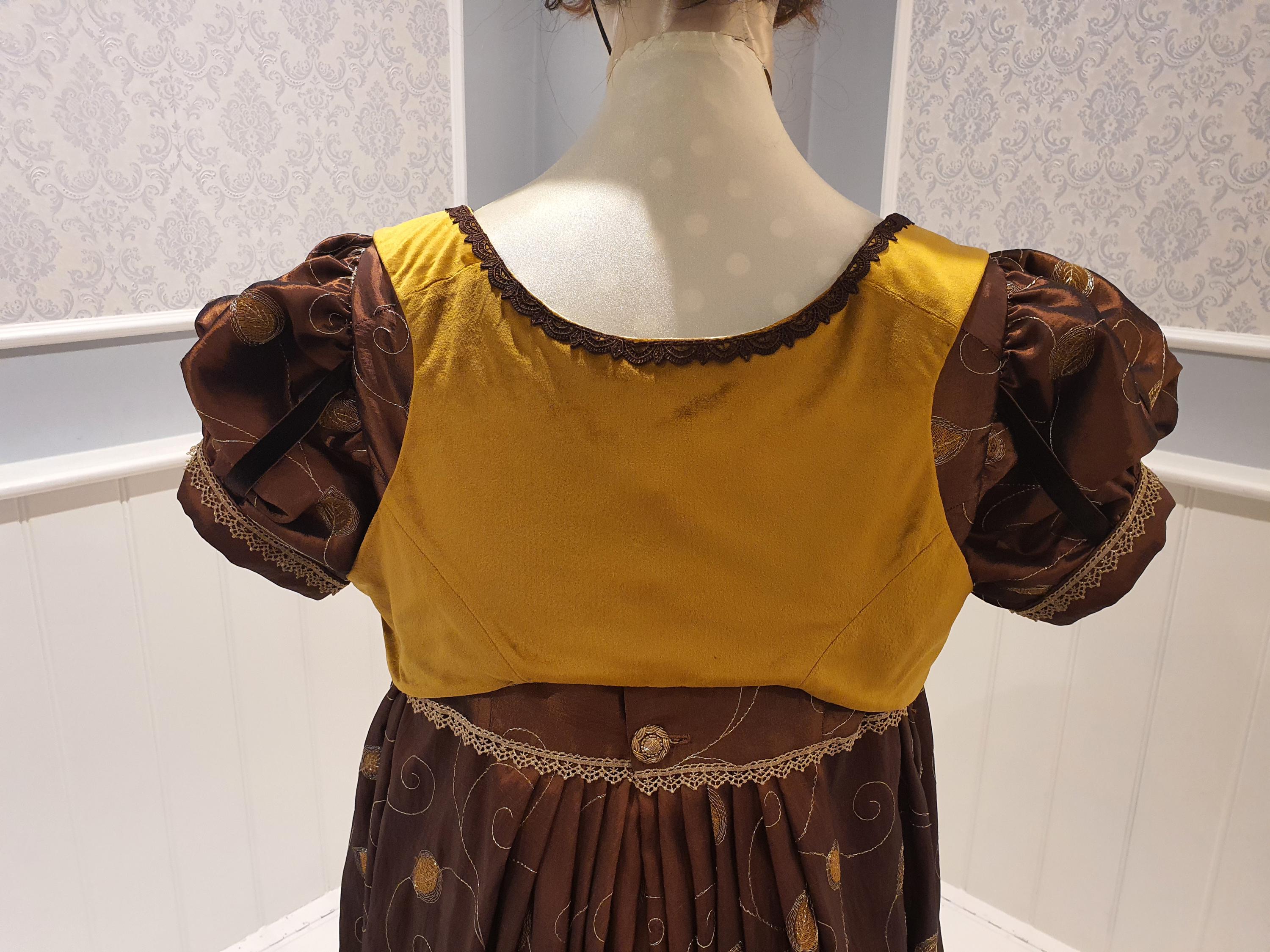 Regency Style Ball Spencer in Buttery Soft Mustard Microvelvet - UK 18/ ...