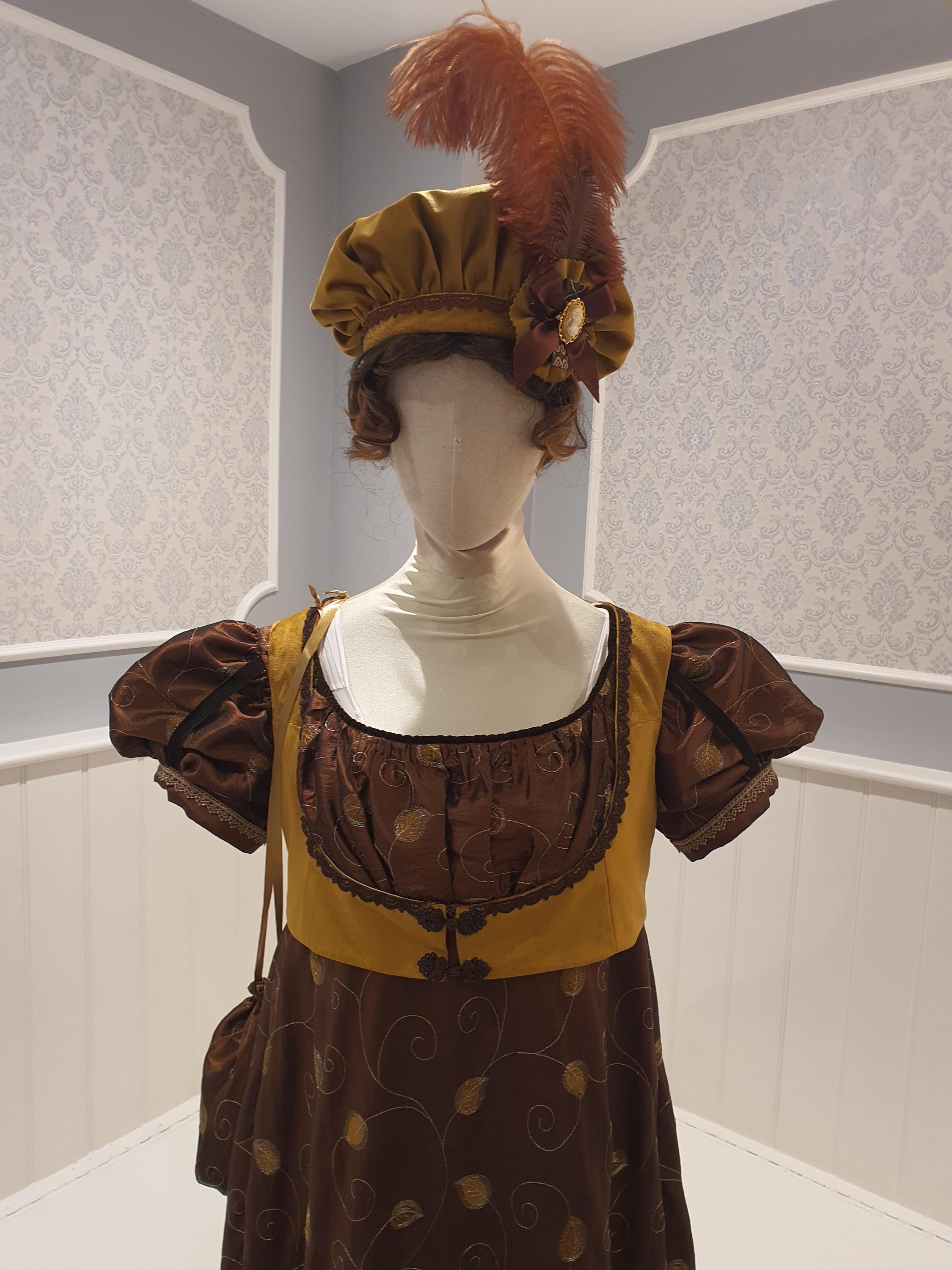 Regency Style Ball Spencer in Buttery Soft Mustard Microvelvet - UK 18/ ...