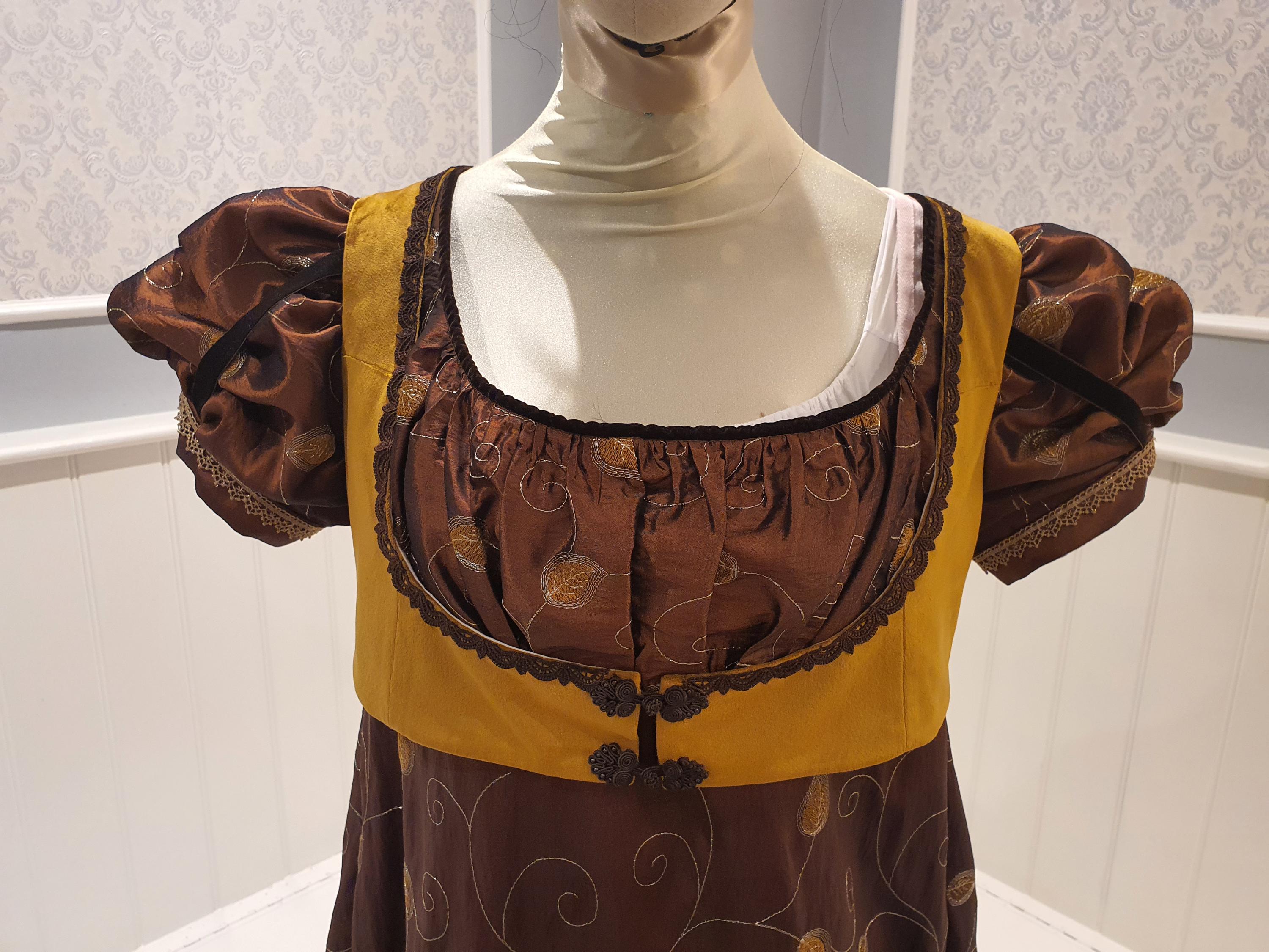 Regency Style Ball Spencer in Buttery Soft Mustard Microvelvet - UK 18/ ...