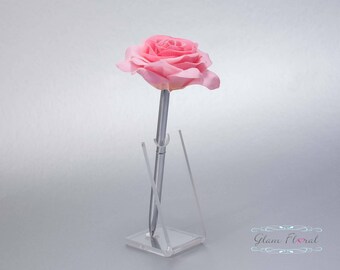 Cream White Rose Guestbook Pen. Silver Wedding Pen Set | Etsy