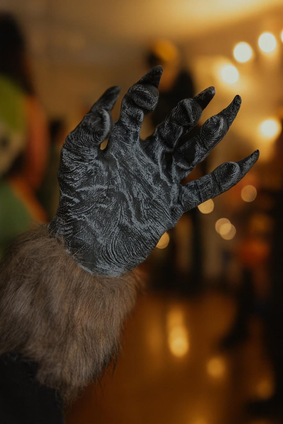 Werewolf Glove Fur Claw Gloves / Furry Wolf Paws / Silver Wolf Monster ...