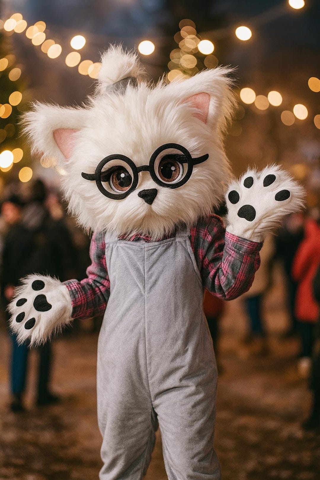 Cute Realistic Fursuit/white Yorkie Dog Mascot Costume/custom Handmade ...