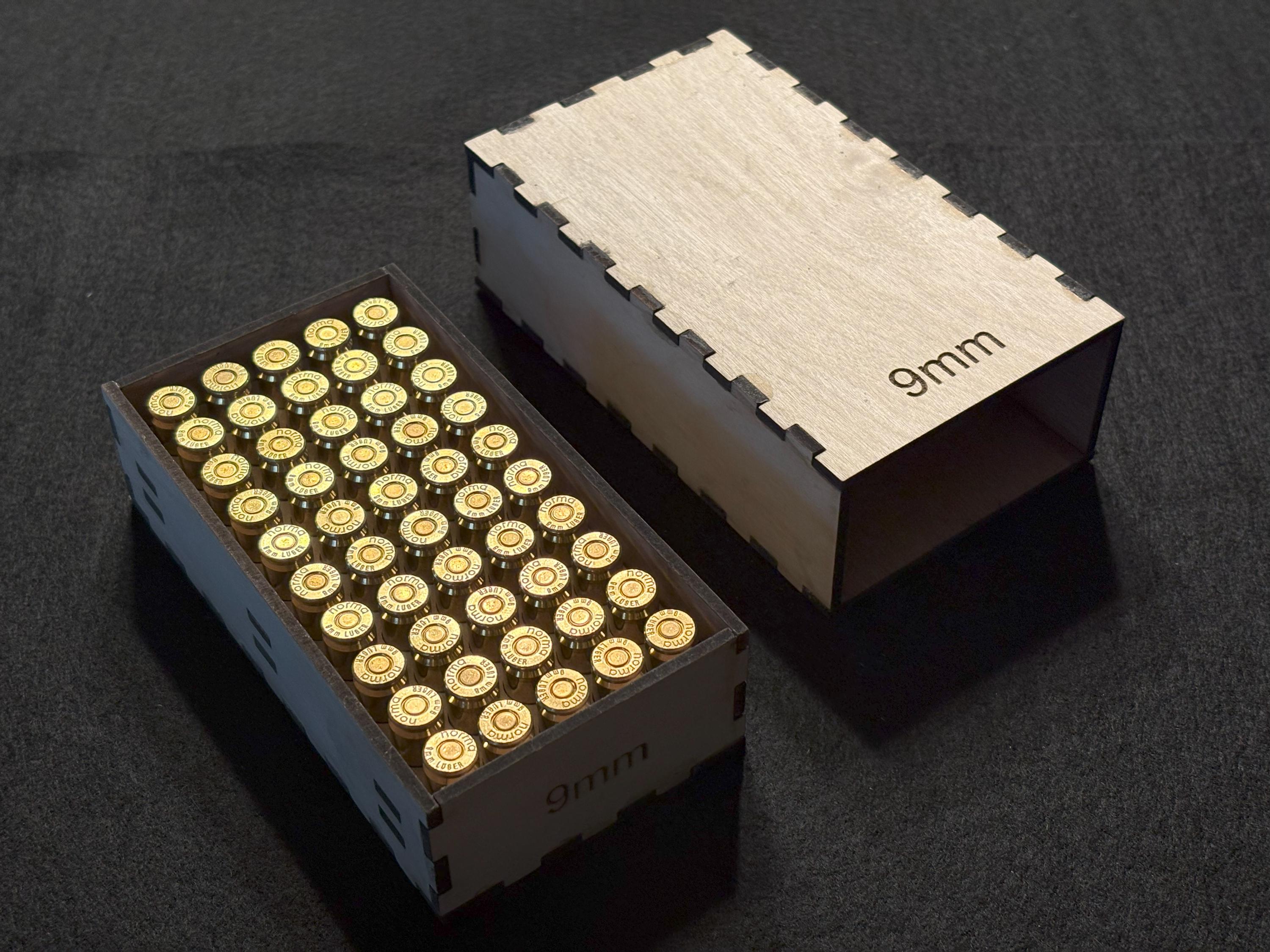 9mm Ammo Box SVG Laser File *DIGITAL FILE Only * 9mm - Etsy