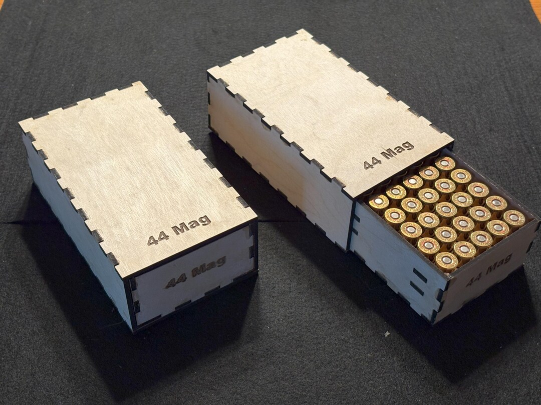 44 Mag Ammo Box SVG Laser File for 3mm Plywood (digital File) - Etsy