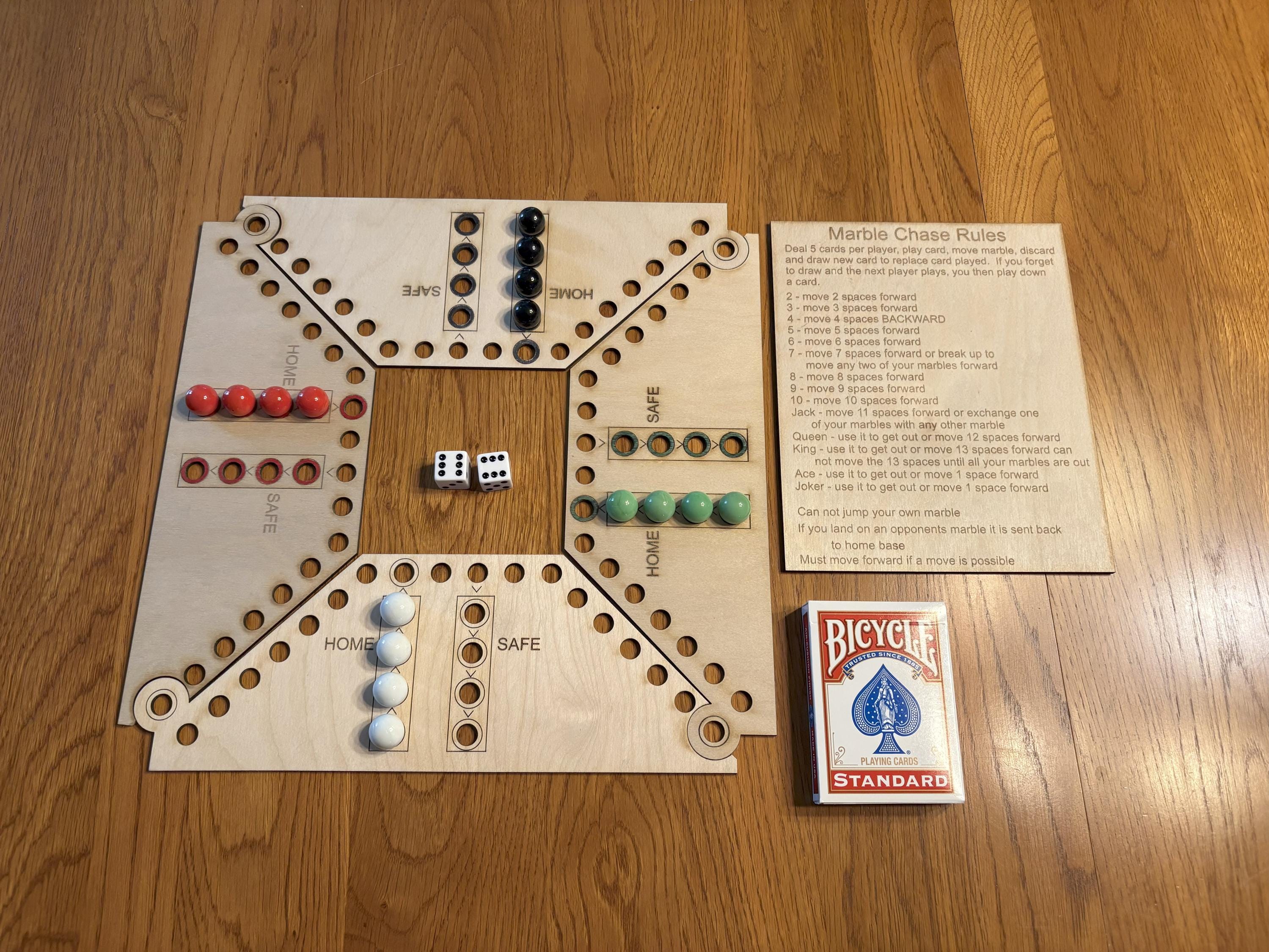 Marble Chase Game, Digital SVG, Ai, DXF and Lightburn Files for Laser ...