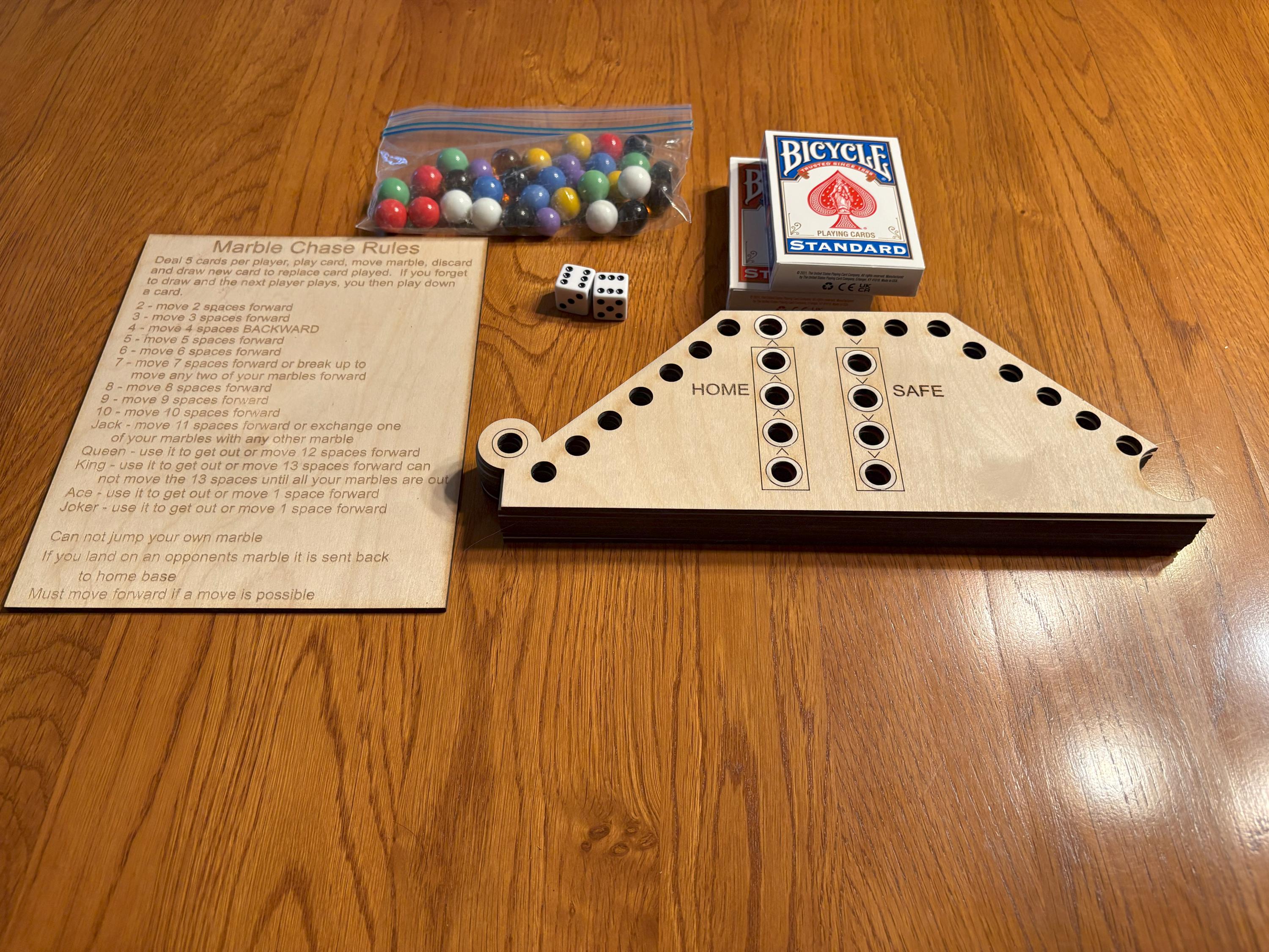 Marble Chase Game, Digital SVG, Ai, DXF and Lightburn Files for Laser ...