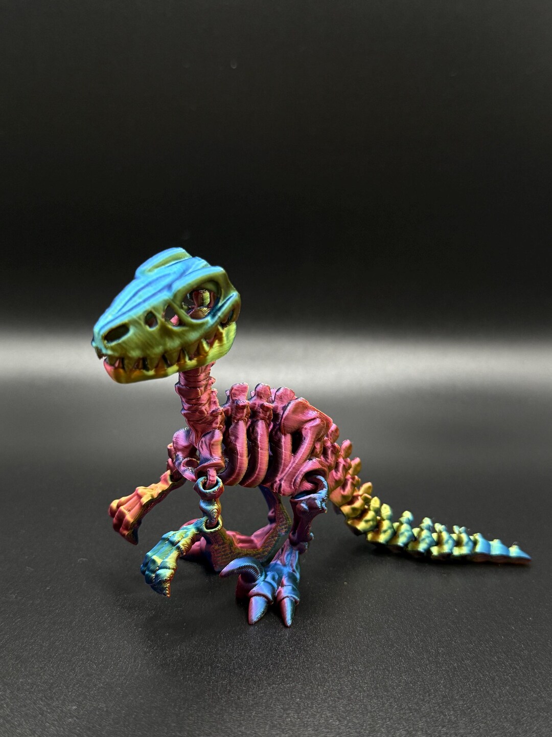 Flexi Skeleton Raptor: 3D Printed Articulated Fidget Toy - Etsy