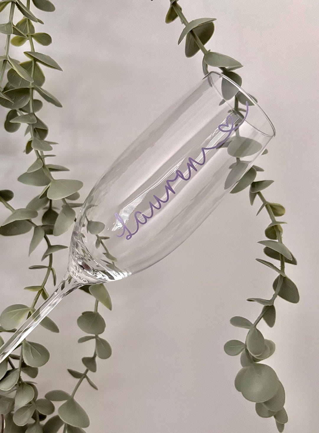 Personalised Prosecco Glass, Custom Champagne Flute, Hen Party Glass ...