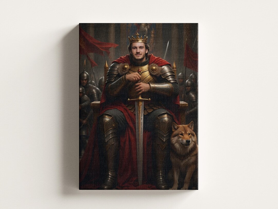 Custom Renaissance Royal King Portrait: Hand-drawn Historical Art ...