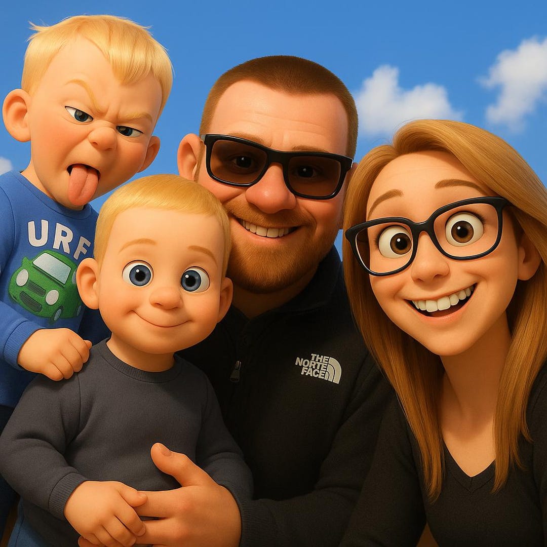 Custom Pixar Style Portrait: Personalized Cartoon Drawing Gift (digital ...