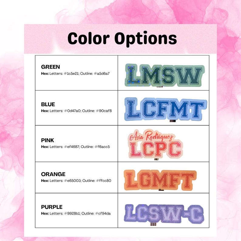 Mental Health License Sticker 2-pack| Therapist Gifts | LCPC, LCSW ...