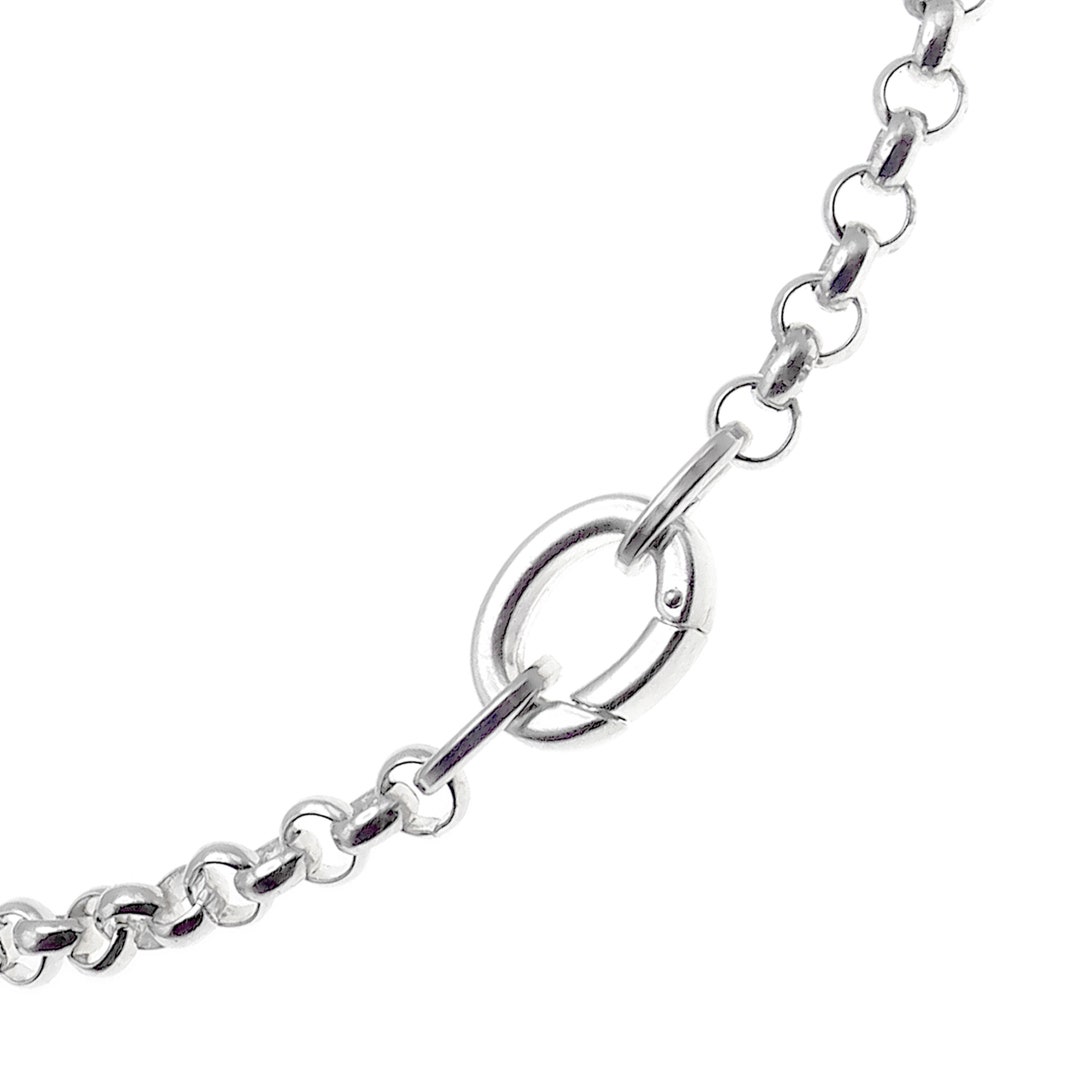 Chunky Silver Rolo Chain Necklace: Unisex Minimalist Jewelry - Etsy