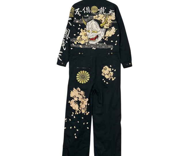 Vintage Japanese Designer Overall Vintage Japanese Designer Embroidery ...