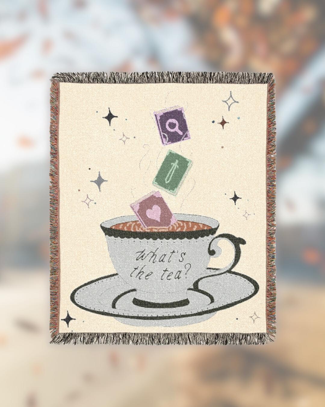 What's the Tea Woven Blanket - Etsy
