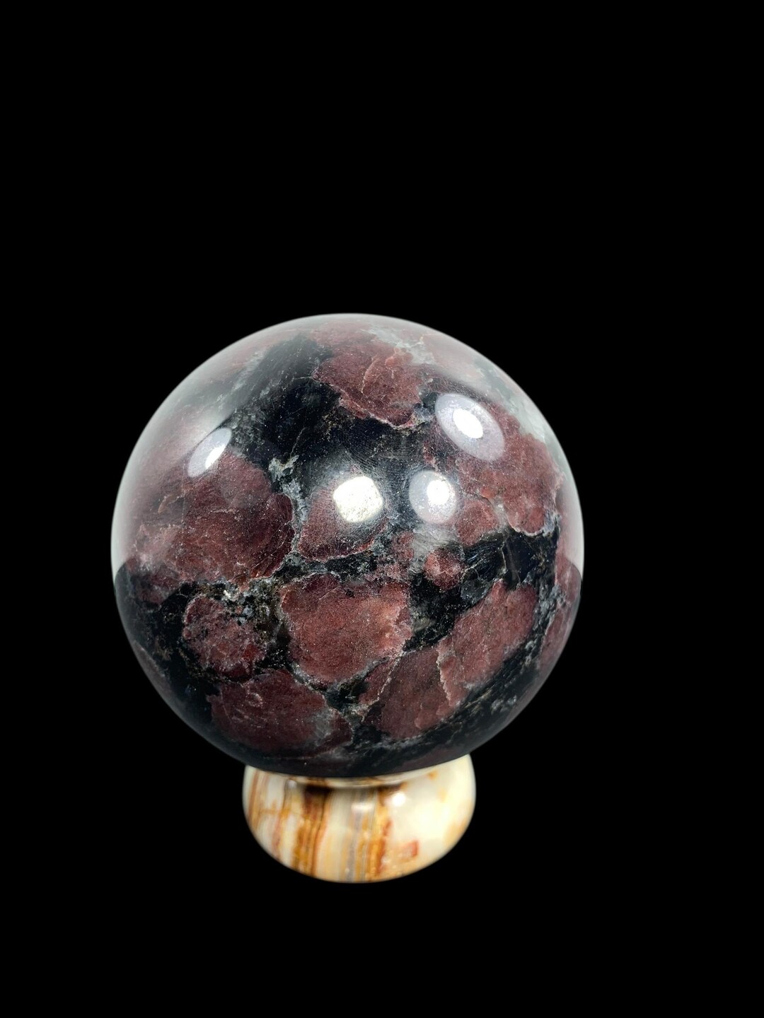 1.3kg Arfvedsonite Garnet Sphere From Pakistan - Etsy