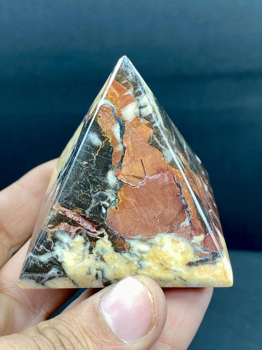 220 Gram Hunter Jasper Pyramid From Pakistan - Etsy