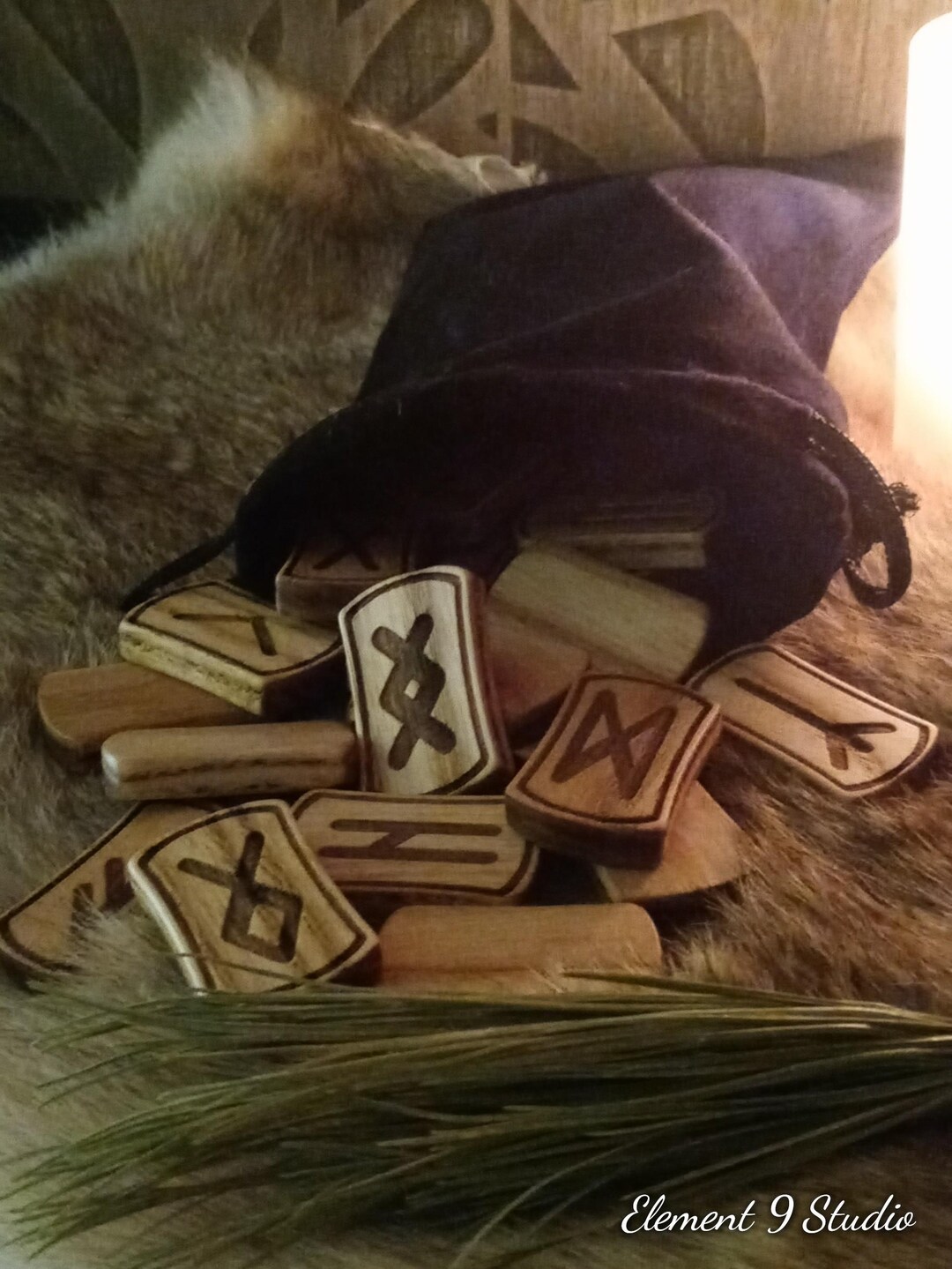 Handmade Elder Futhark Rune Set – Ash Wood With Beeswax Finish - Etsy