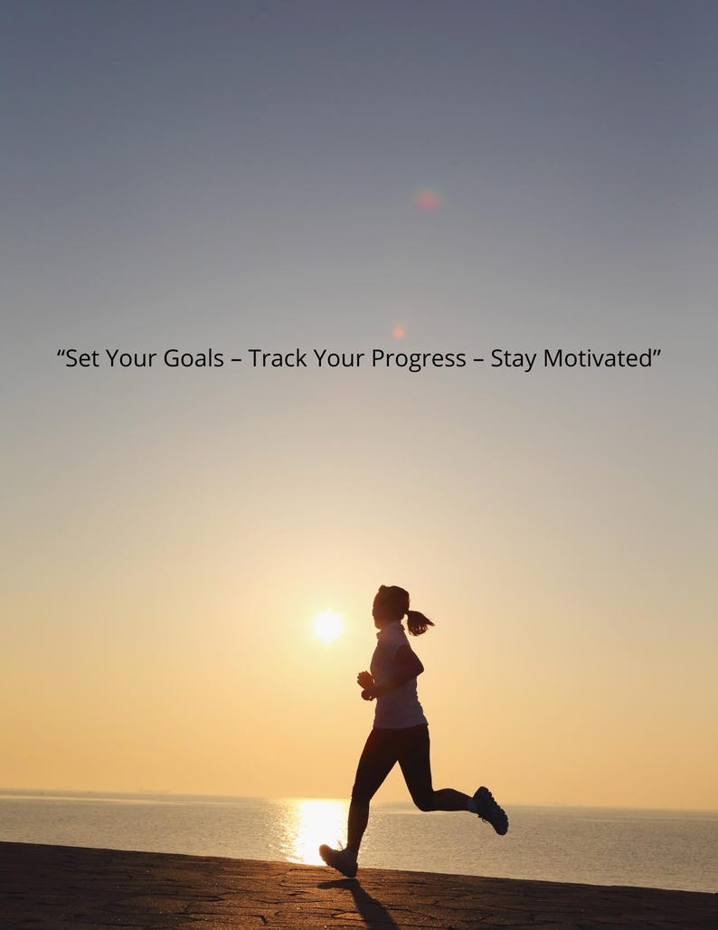 Running Planner Printable Running Log Marathon Training Journal Weekly ...