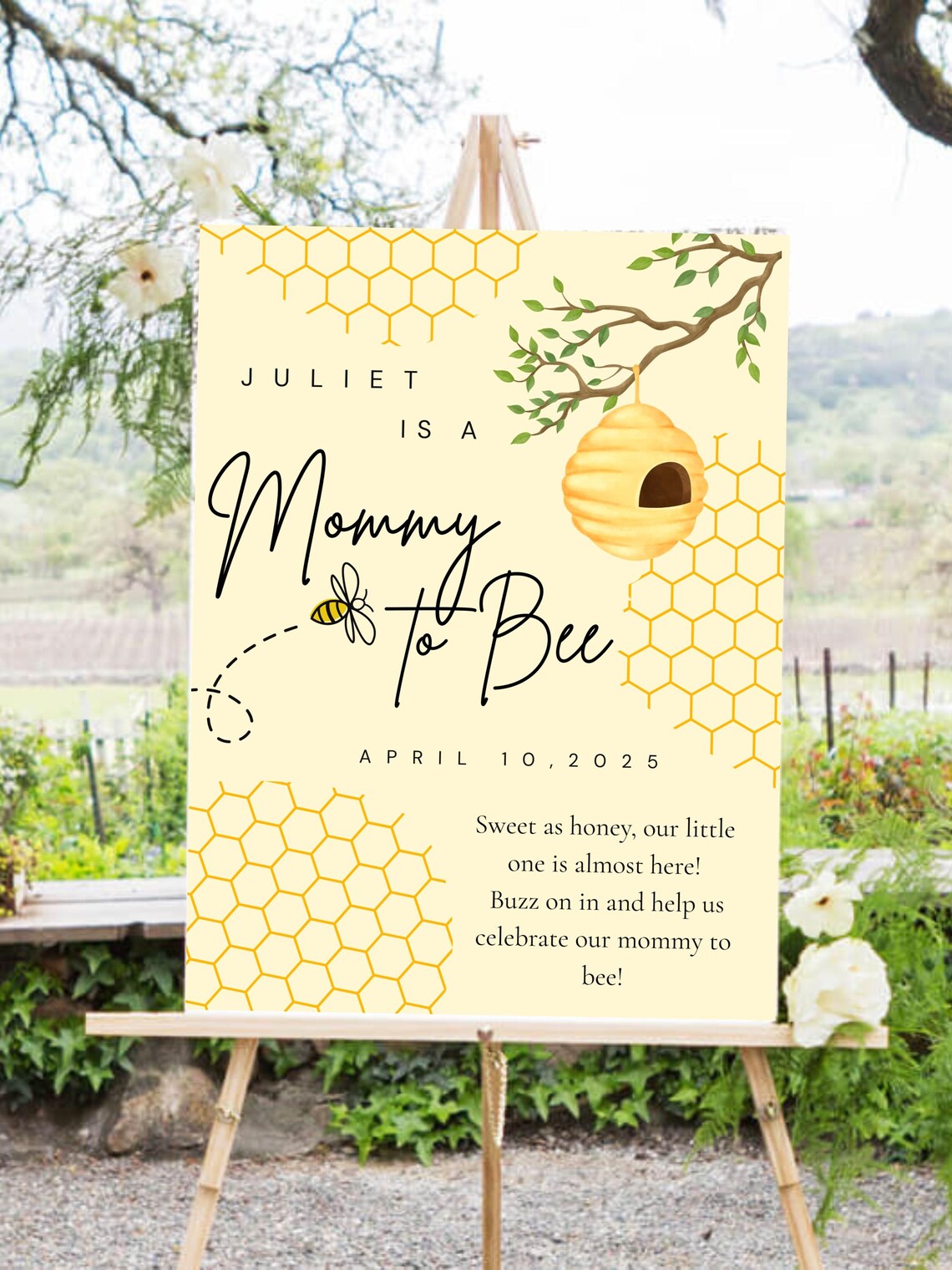 Baby Shower Welcome Sign "mommy to Bee" - Etsy
