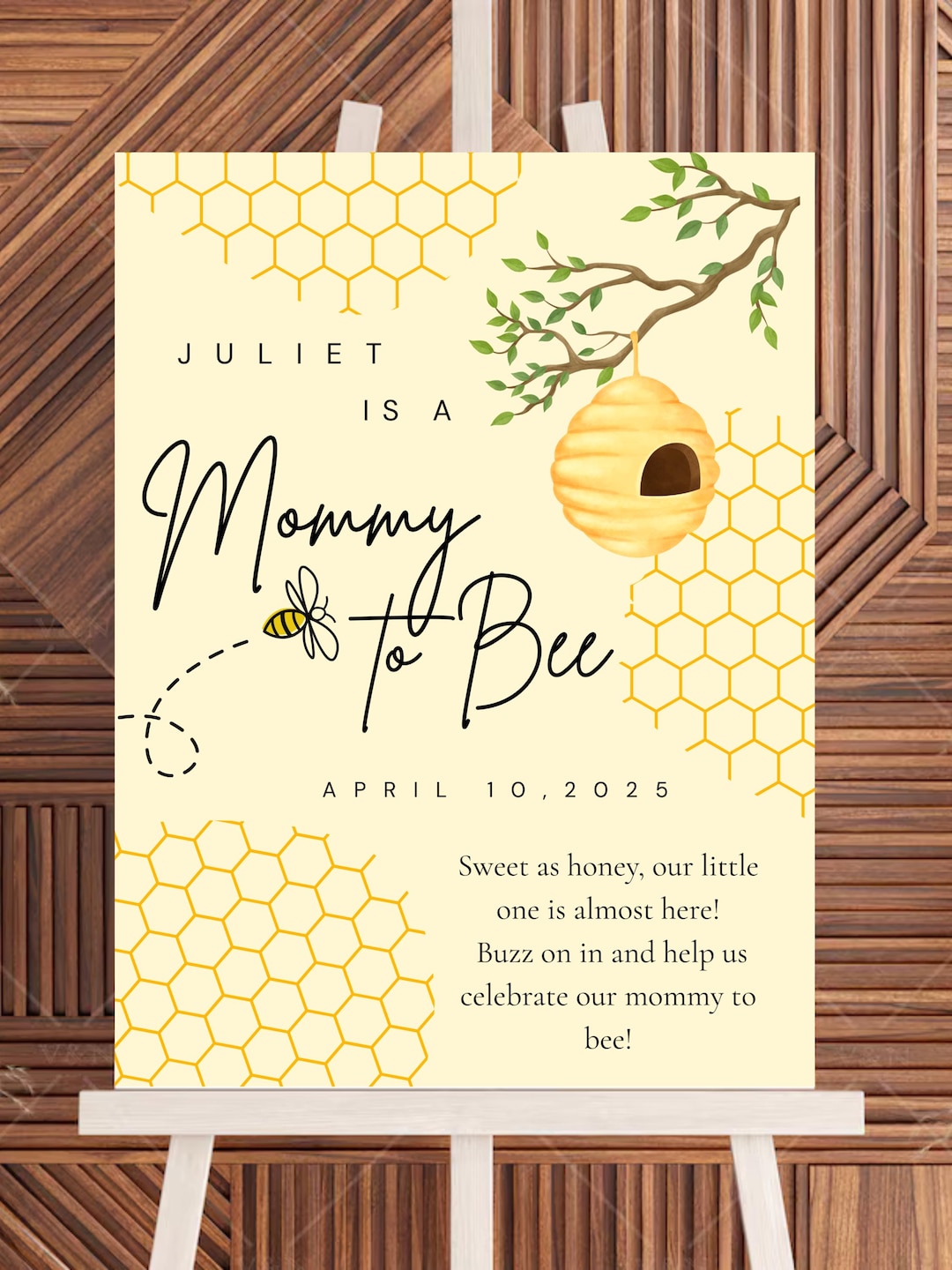 Baby Shower Welcome Sign "mommy to Bee" - Etsy