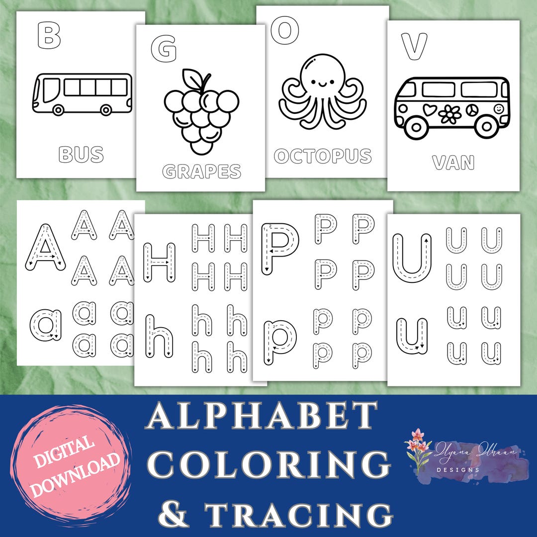 Alphabet Coloring Pages A-Z, Preschool Coloring Pages, Preschool ...