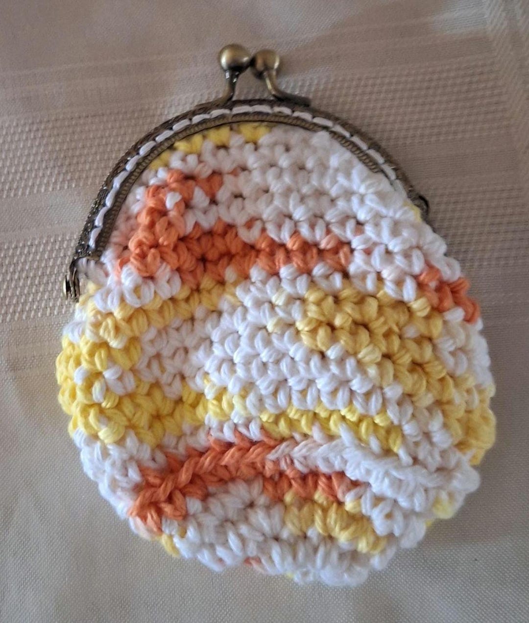 Crocheted Coin Purse With Kiss Clasp - Etsy