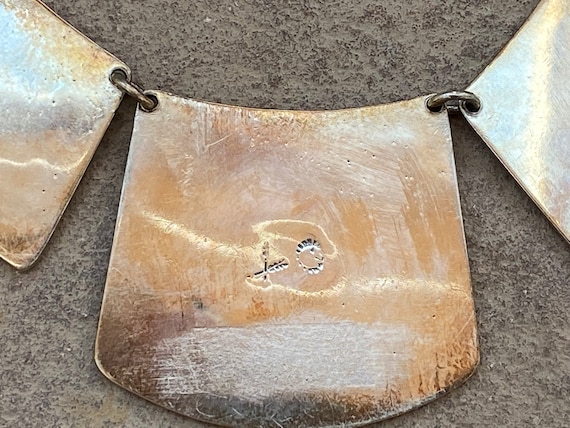 RARE Hopi Overlay Silver Necklace Wallie Sekayumptewa… - Gem