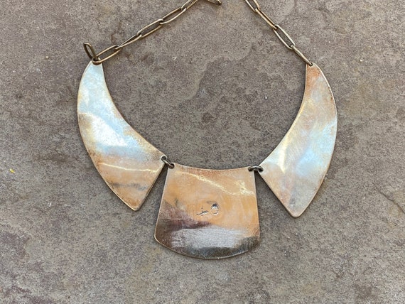 RARE Hopi Overlay Silver Necklace Wallie Sekayumptewa… - Gem