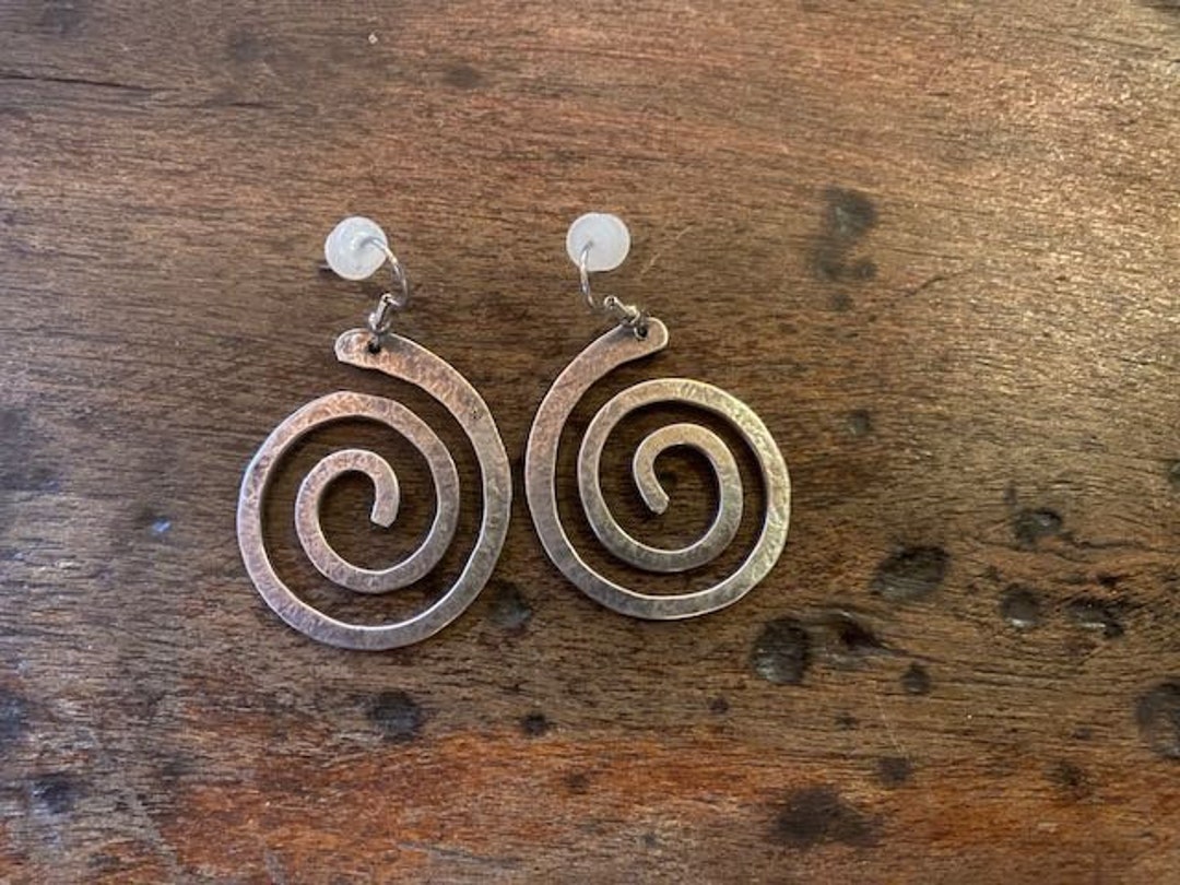 Rare JAN LOCO Spiral Earrings Apache - Etsy