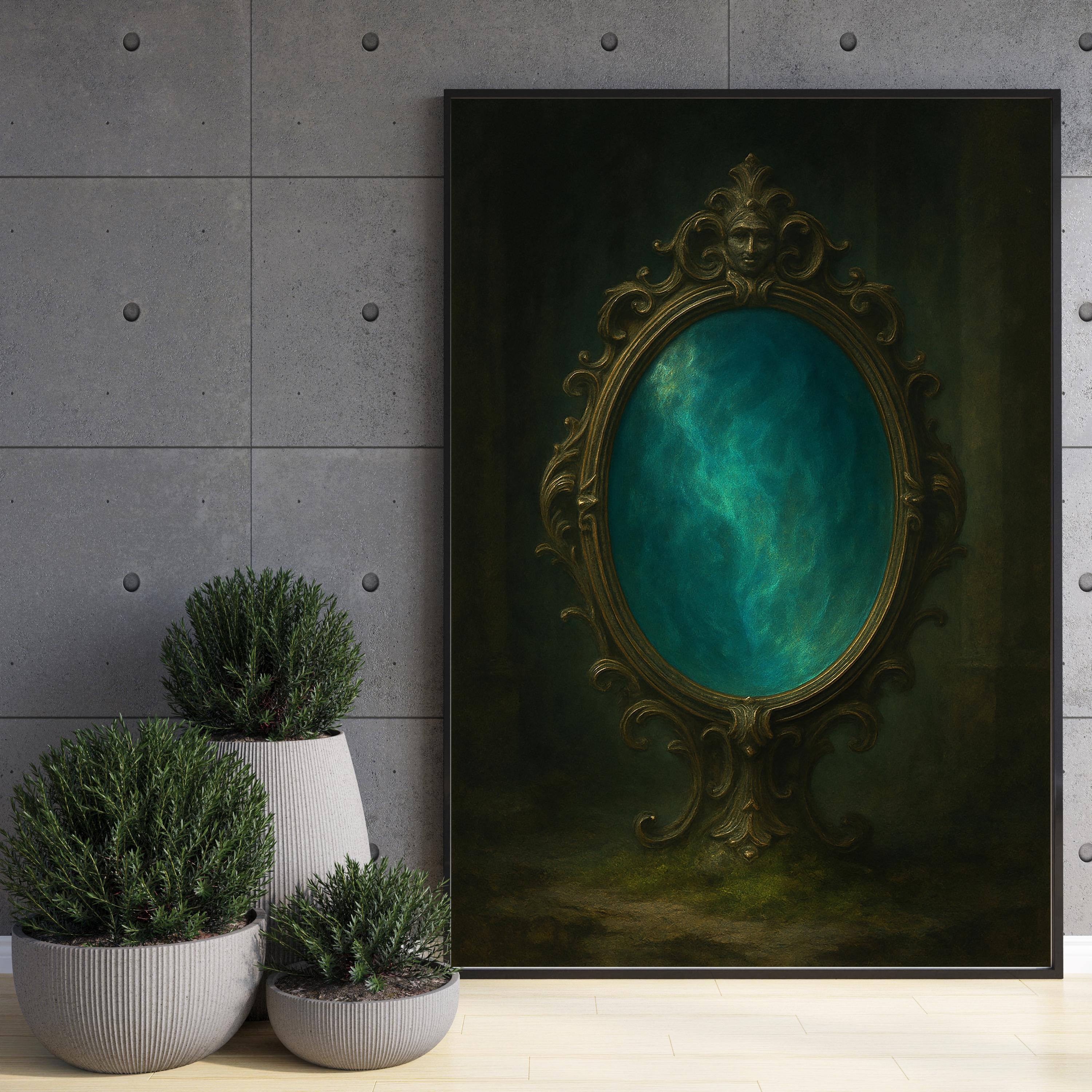 Snow White Magic Mirror – Grimm Brothers Fantasy Art Print - Enchanted ...
