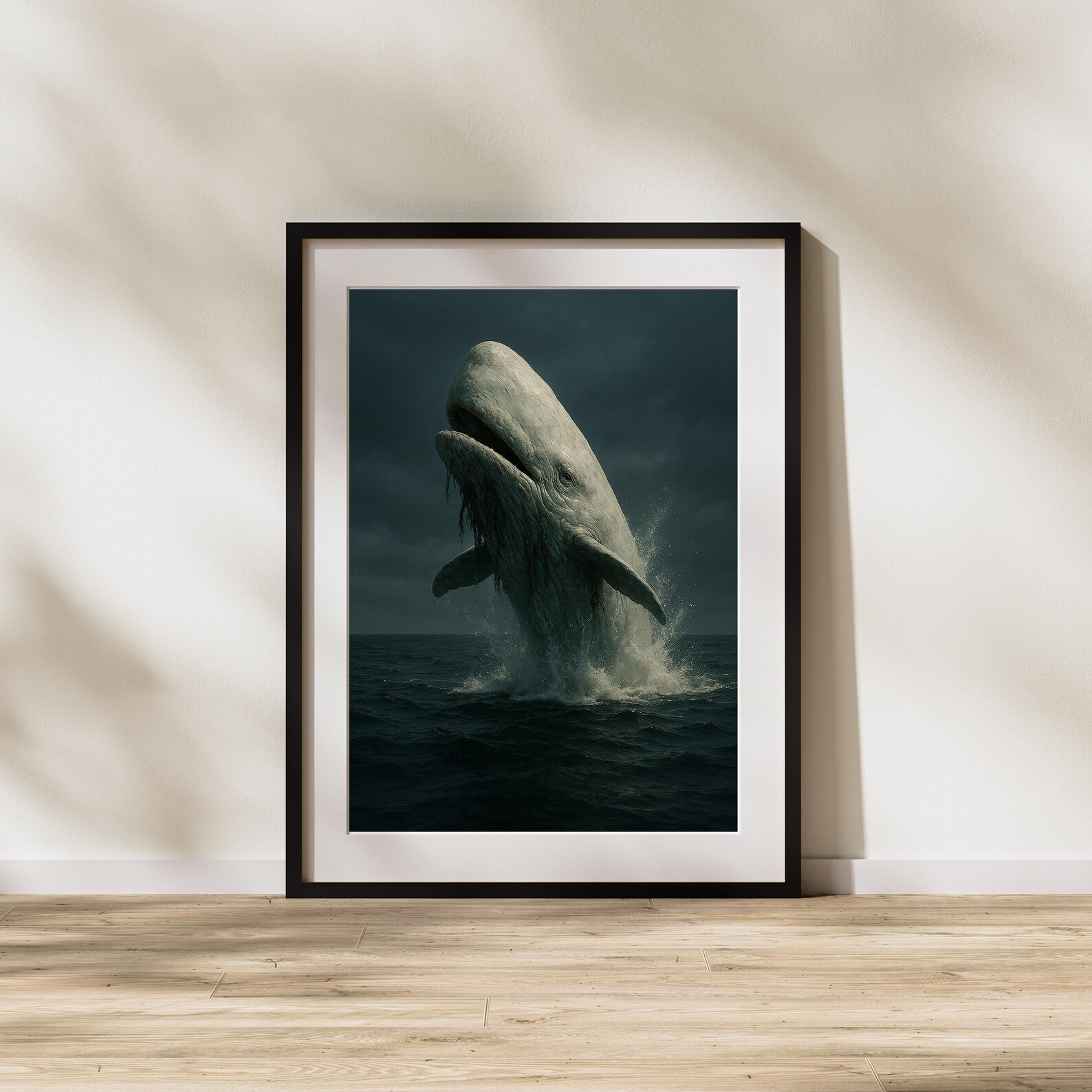 Moby Dick Whale Breaching – Cinematic Ocean Art Print - Etsy