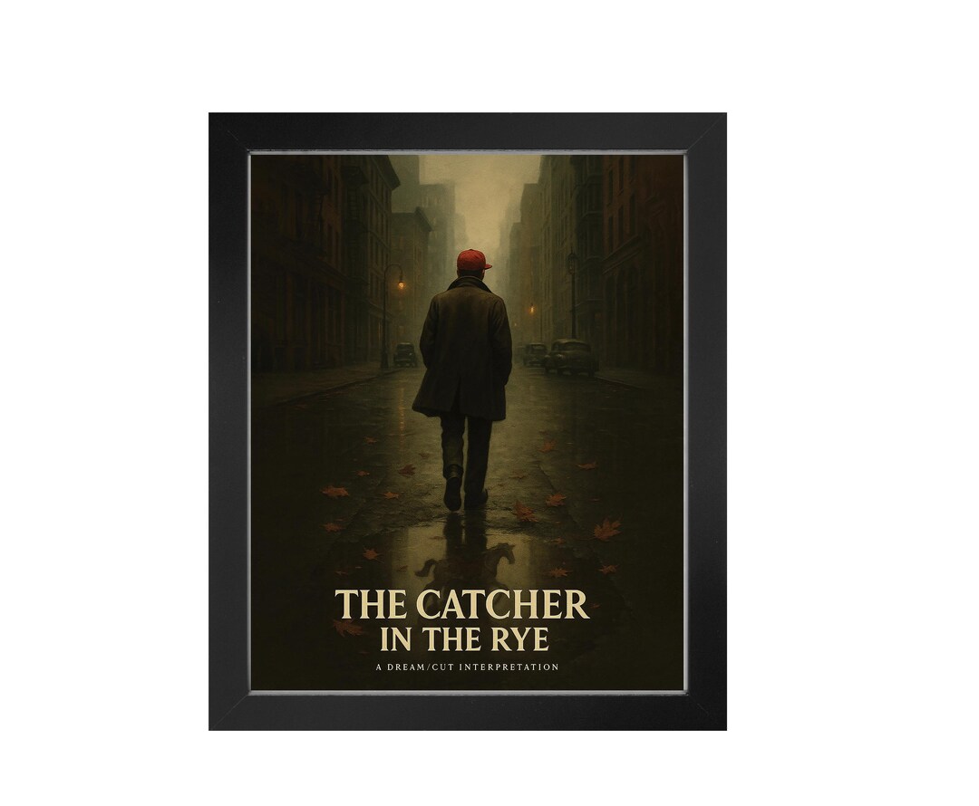 The Catcher in the Rye Poster – Literary Art Print – Holden Caulfield ...